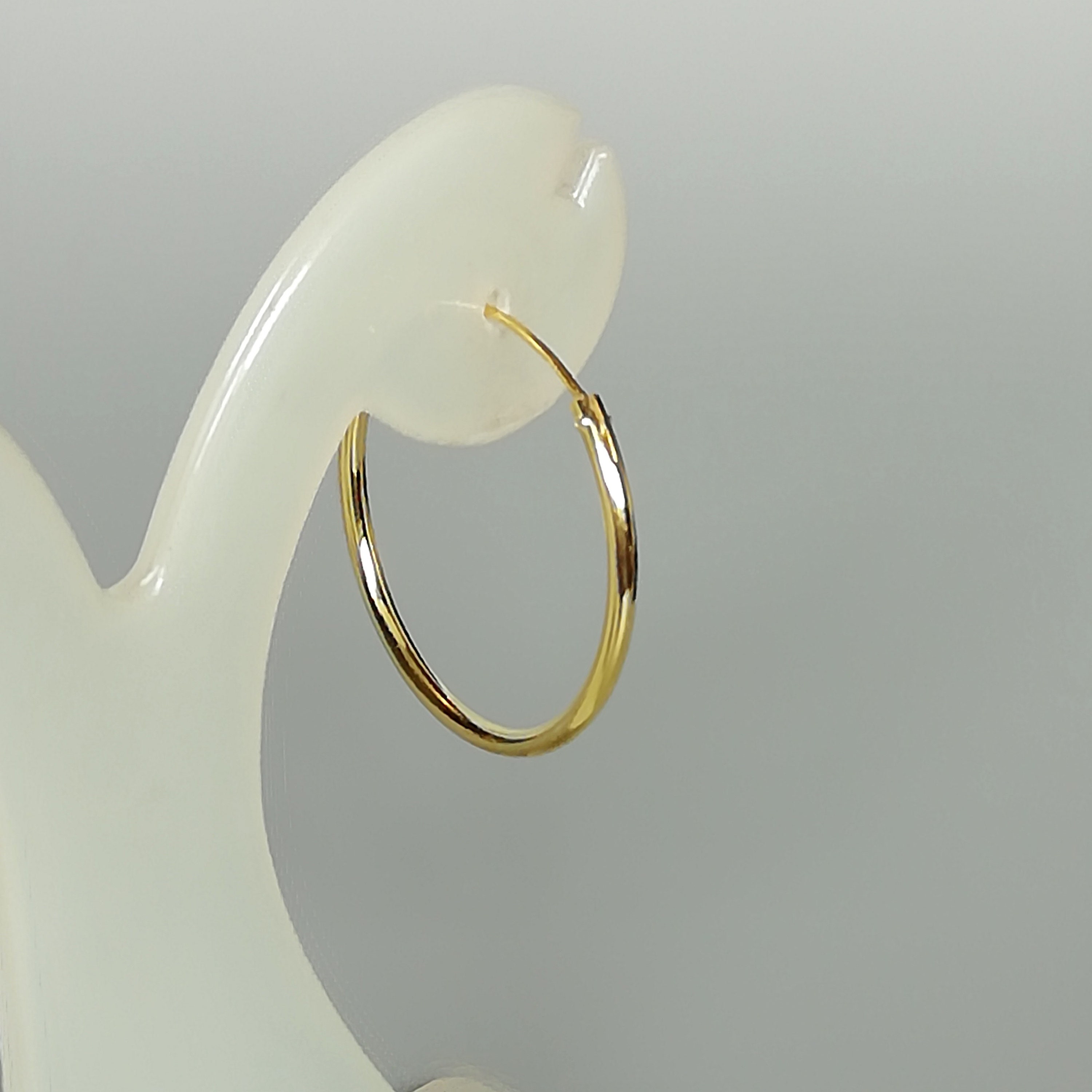 Gold hoops set Five pairs set 12 to 45mm gold plated hoops | Etsy