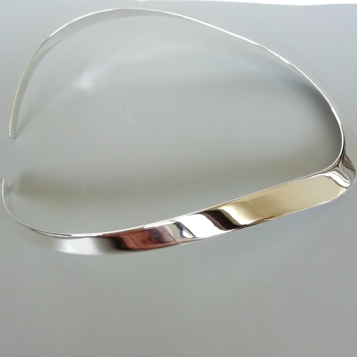 Sterling Silver Neck Torque Chunky Neck Choker Silver - Etsy