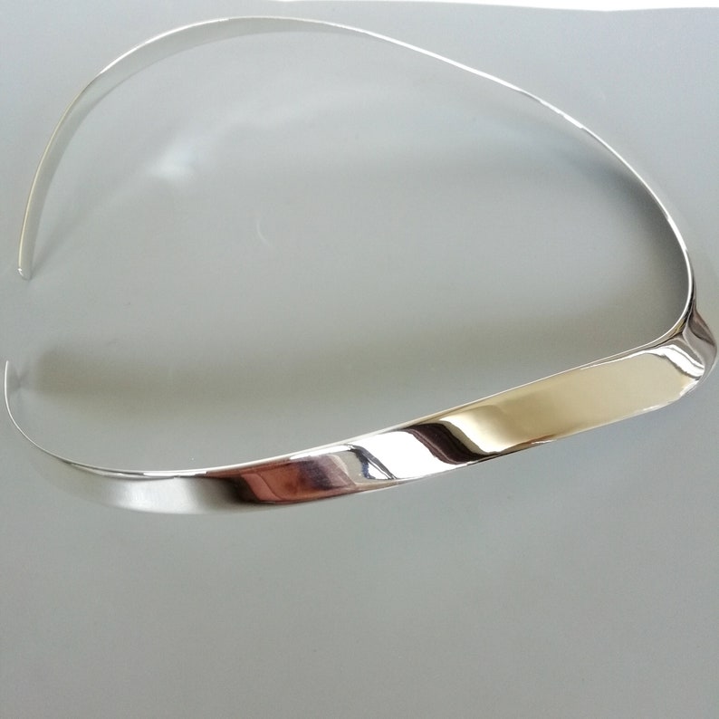 Sterling Silver Neck Torque Chunky Neck Choker Silver - Etsy