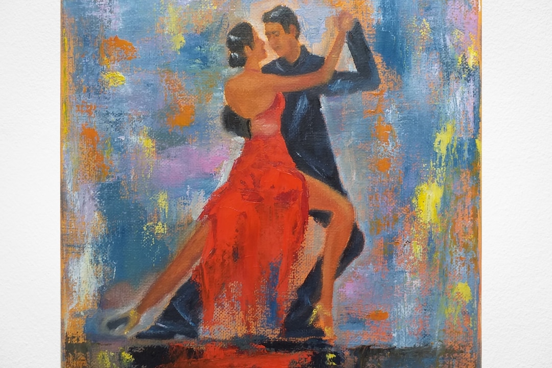 Argentine Tango Dance Painting Original Art Romantic Oil Painting ...