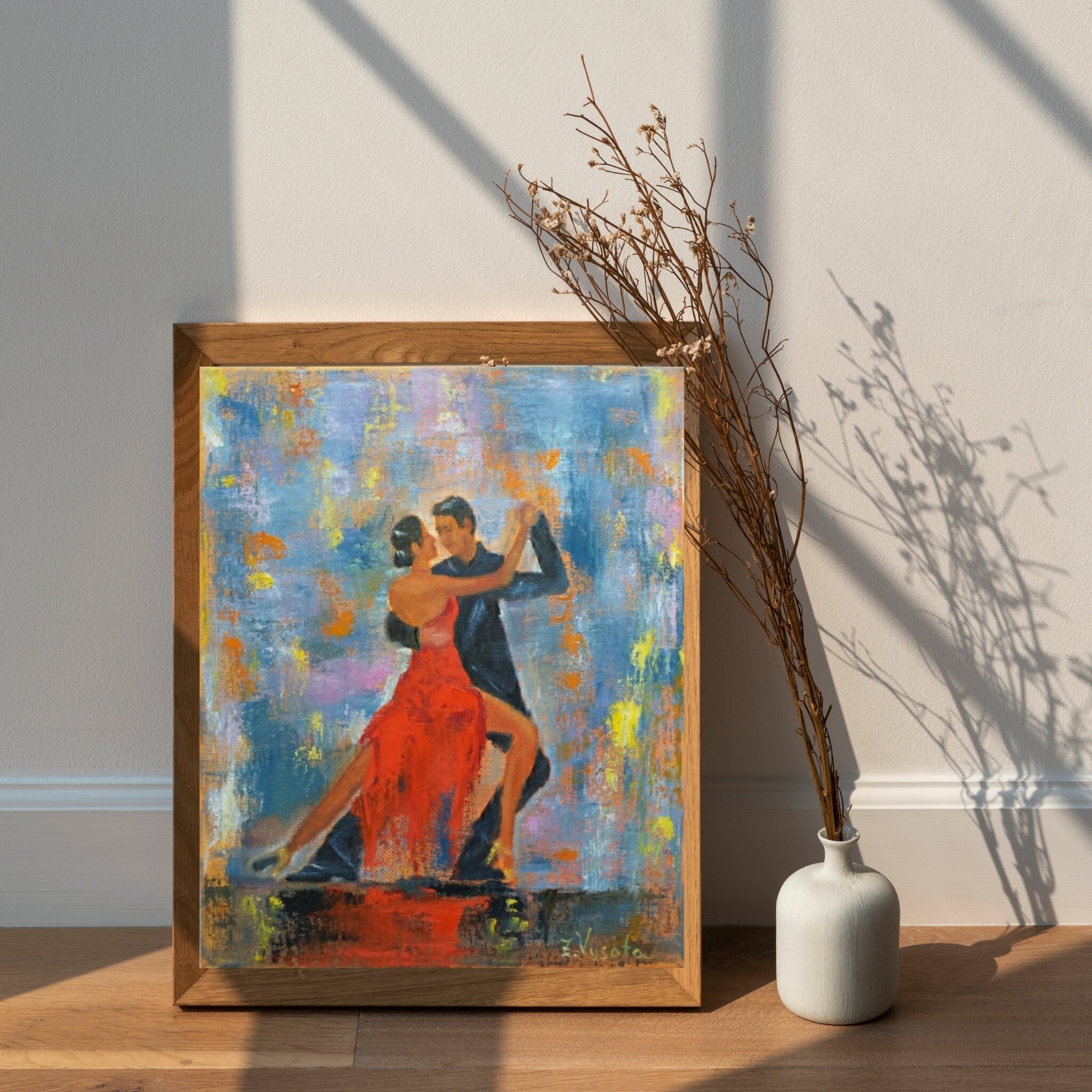 Argentine Tango Dance Painting Original Art Romantic Oil Painting ...