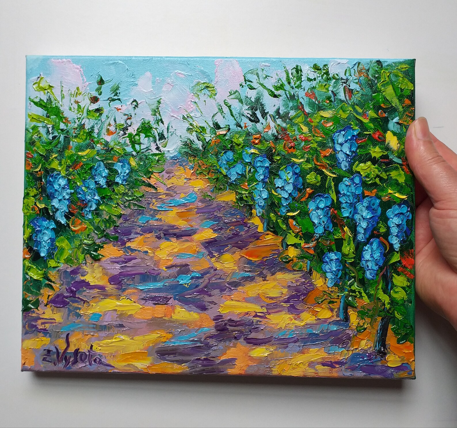 Vineyard Painting Napa Valley Original Art Landscape Oil Painting ...