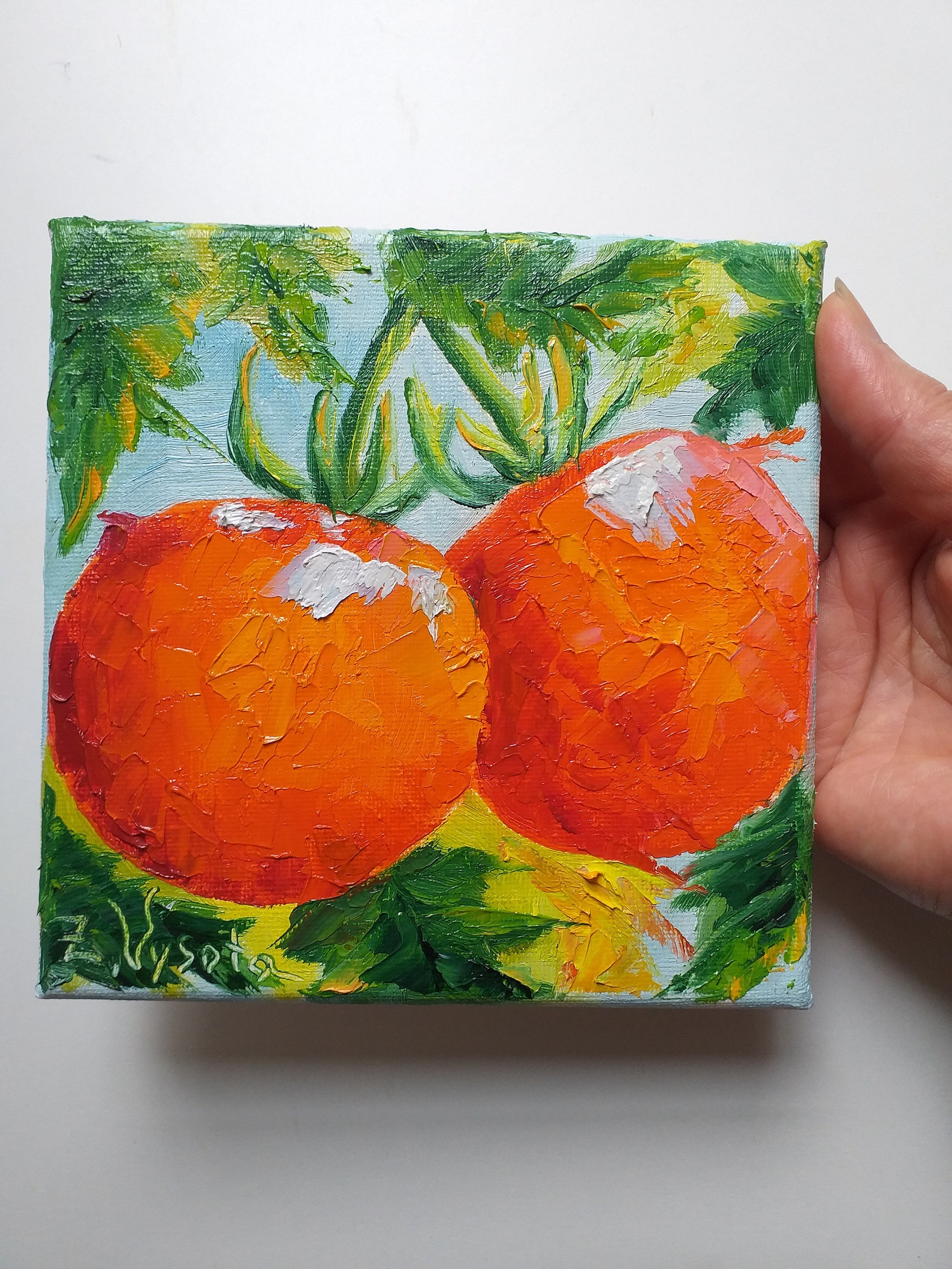 Tomato Painting Vegetable Original Art Food Oil Painting - Etsy