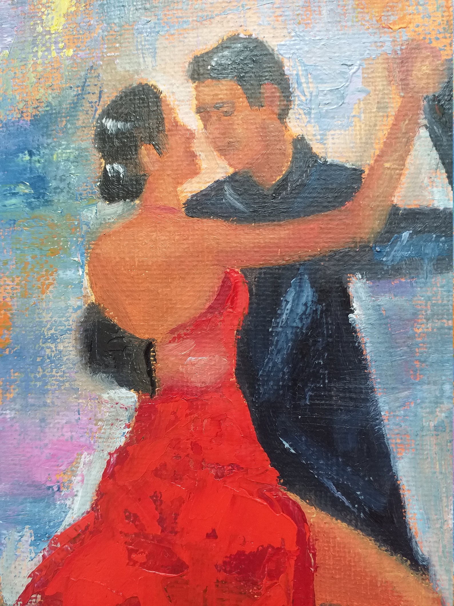 Argentine Tango Dance Painting Original Art Romantic Oil Painting ...