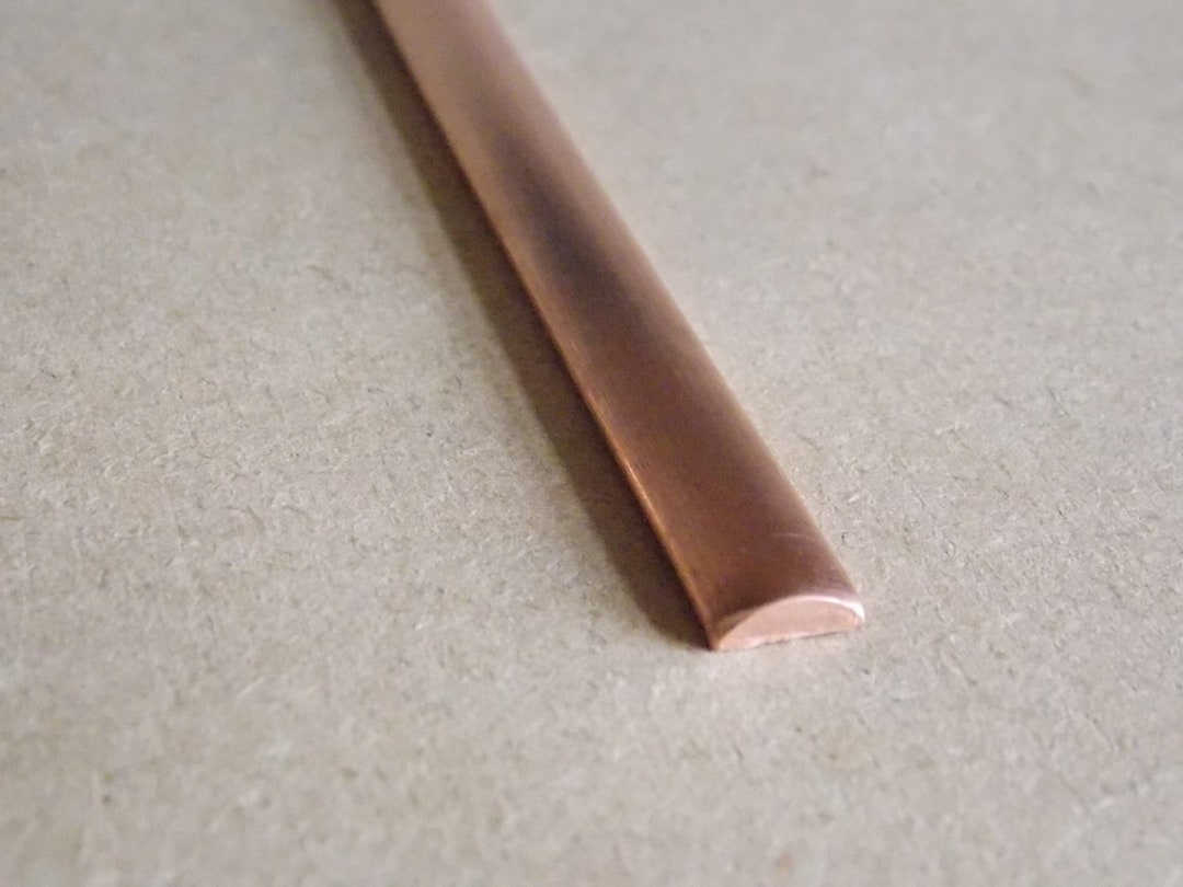 Half Round Copper Wire Blanks for Jewellery Making, Cuffs, Bangles ...
