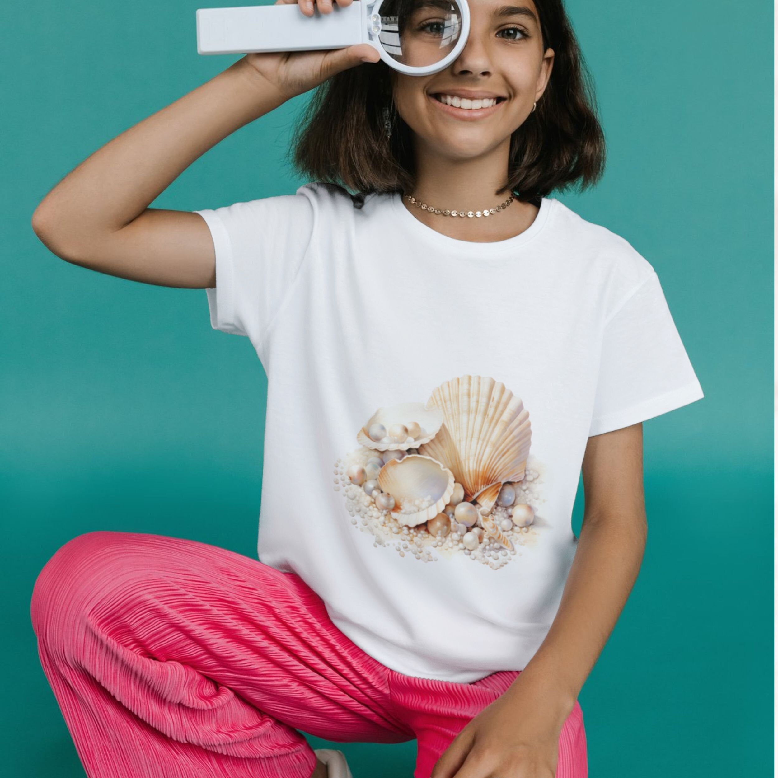 Watercolor Seashell Pearls Clipart,neutical Seashell Pearls Png,sea ...