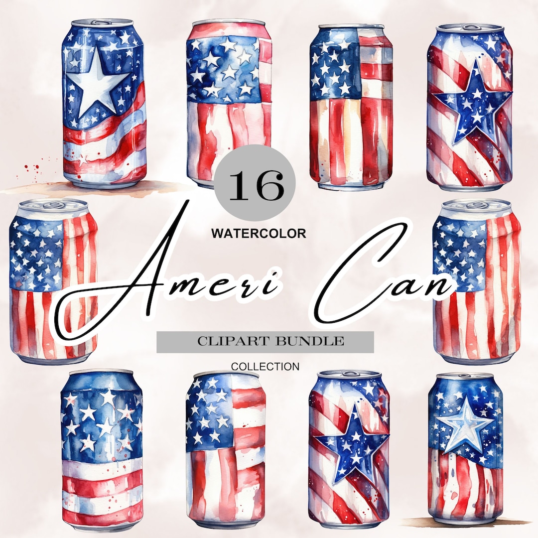 Watercolor Ameri Can Png,4th of July Beer Png,america Beer Clipart,independence Day Png,america ...
