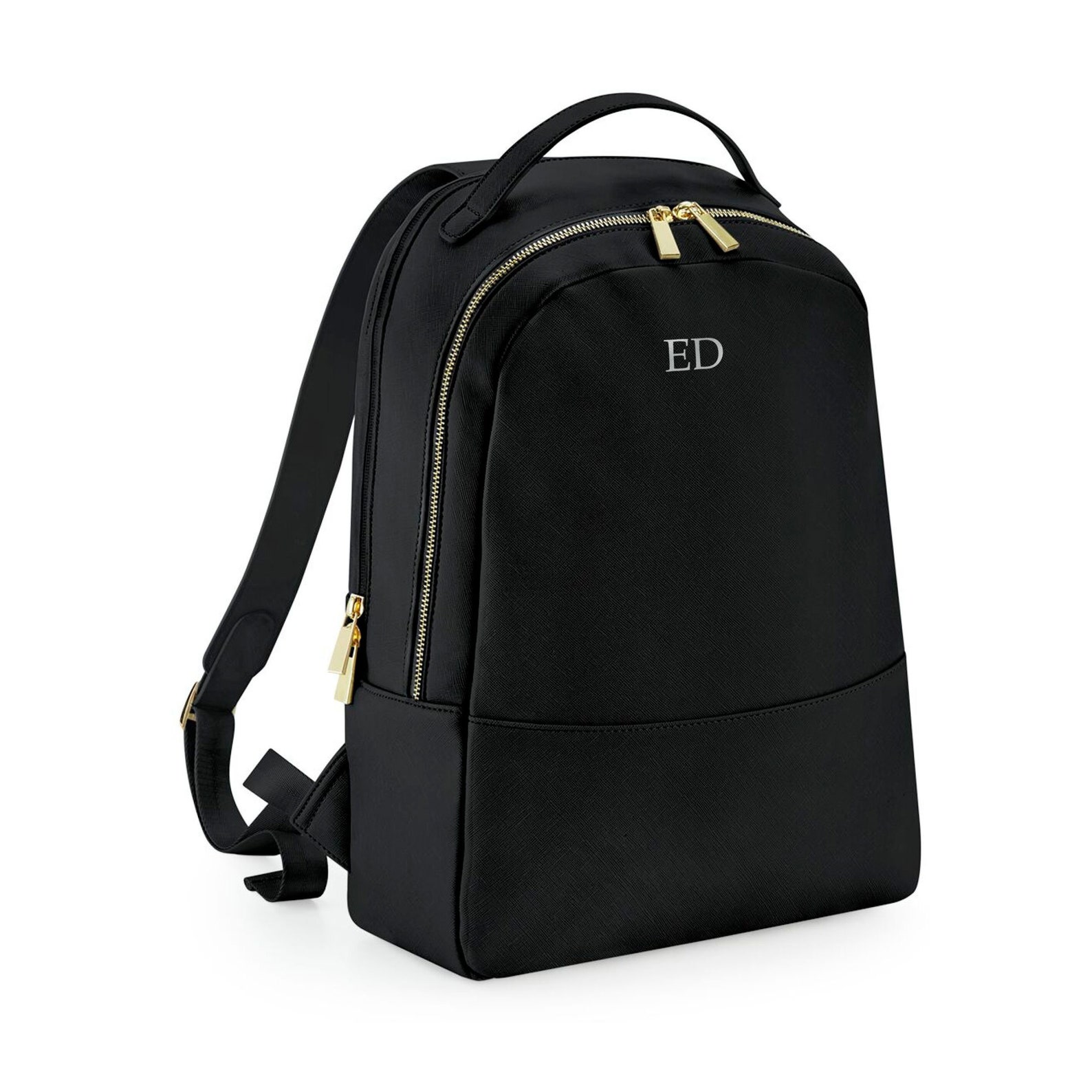 Custom Women Backpack, Personalised Bag With Initials, Faux Leather ...