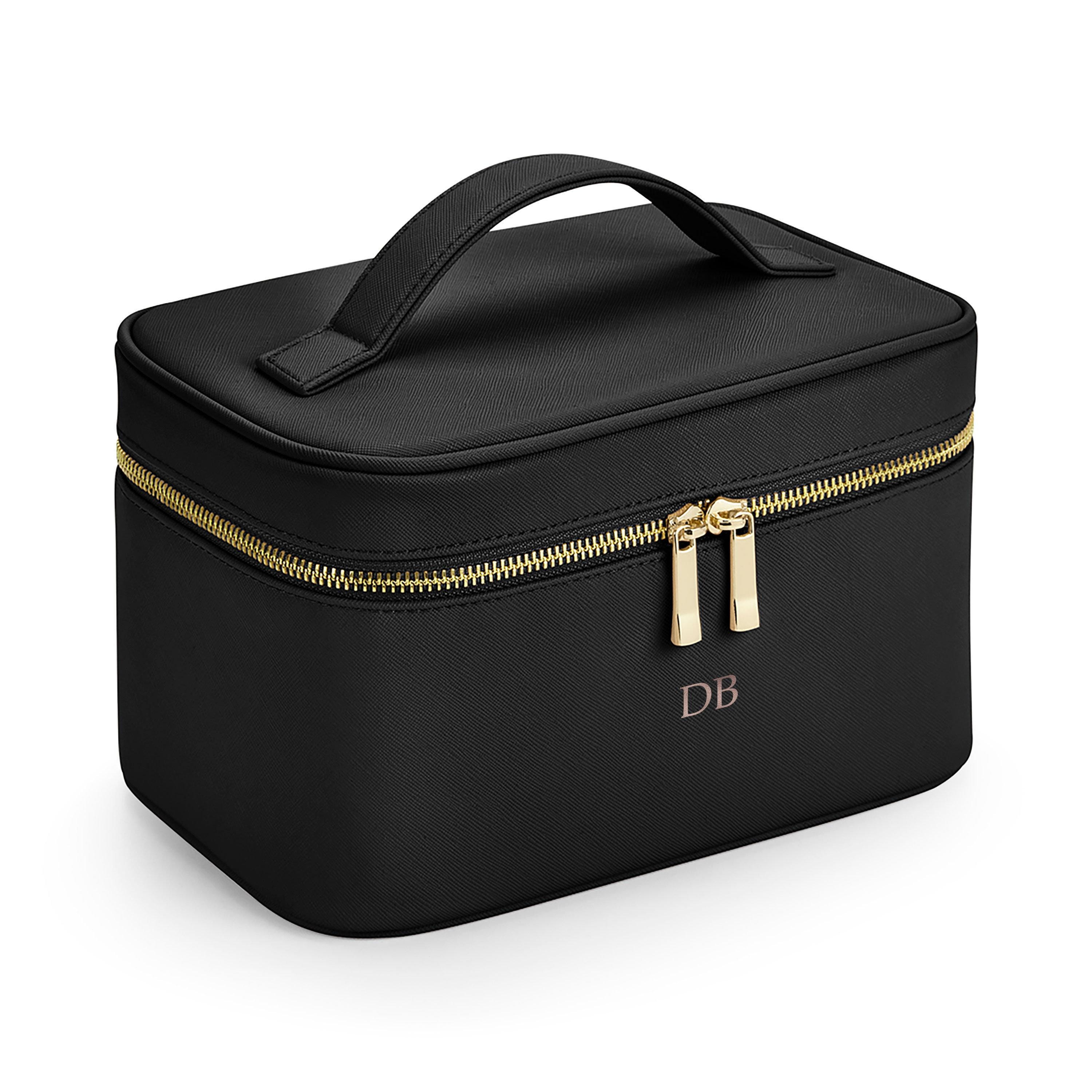Personalised Makeup Bag, Monogram Initial Cosmetic Bag, Toiletry Bag ...