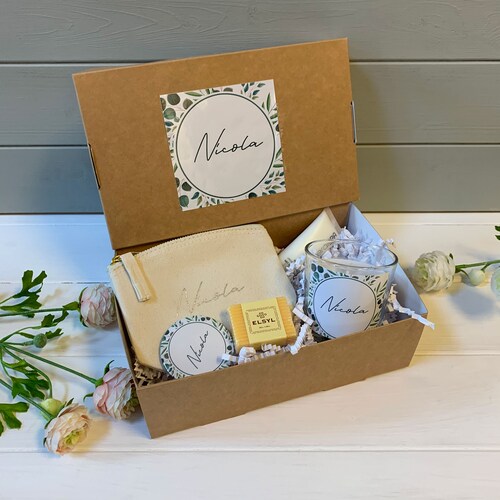 Personalised Happy Birthday Gift Box Filled Gold Best Friend - Etsy