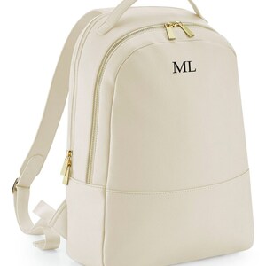 Custom Women Backpack, Personalised Bag With Initials, Faux Leather ...