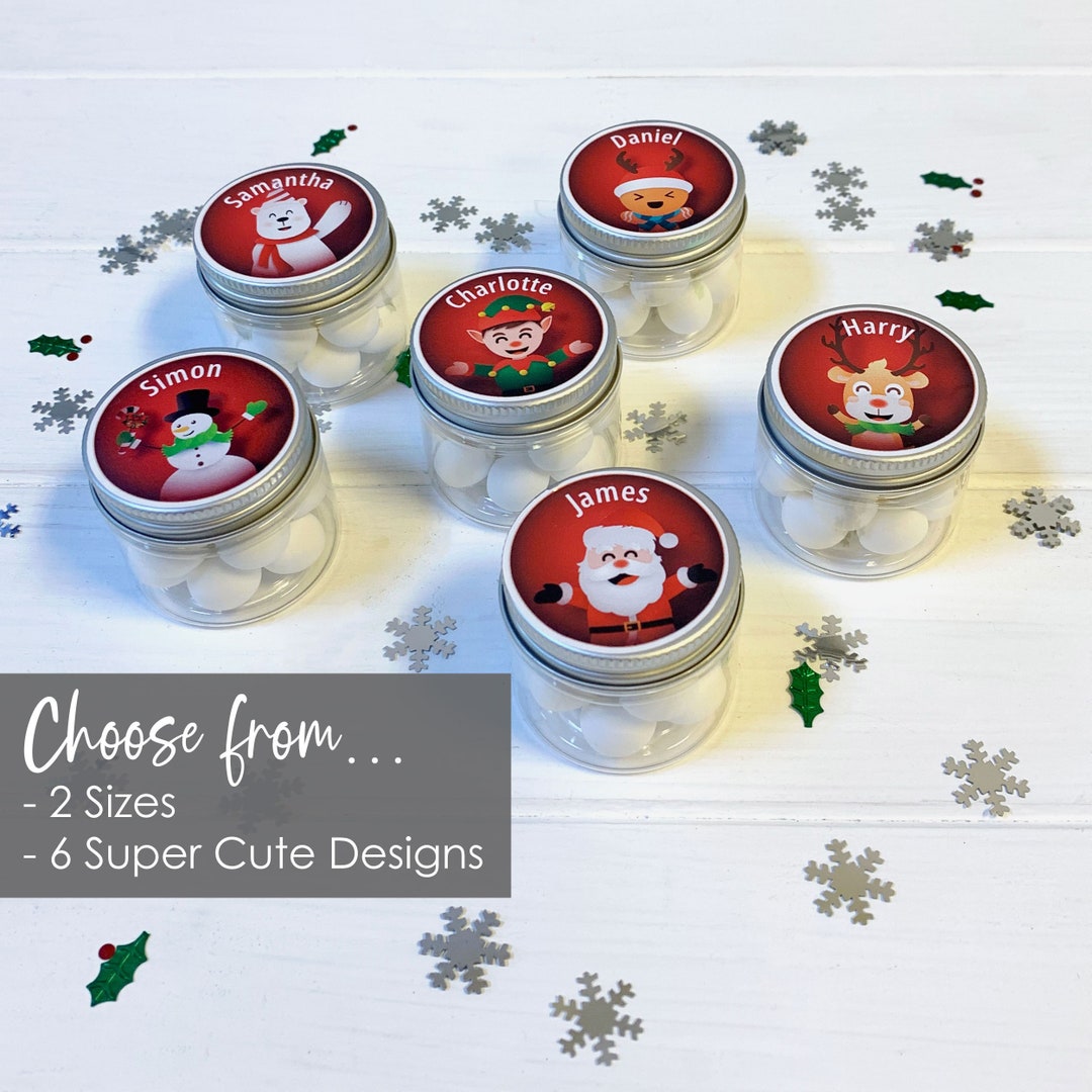 Personalised Christmas Table Favours, Christmas Elf Mint Tin Table ...