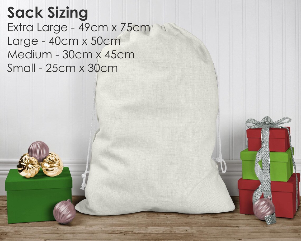Personalised Santa Sack, Christmas Sack, Child's Christmas Gift Sack ...