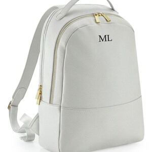 Custom Women Backpack, Personalised Bag With Initials, Faux Leather ...