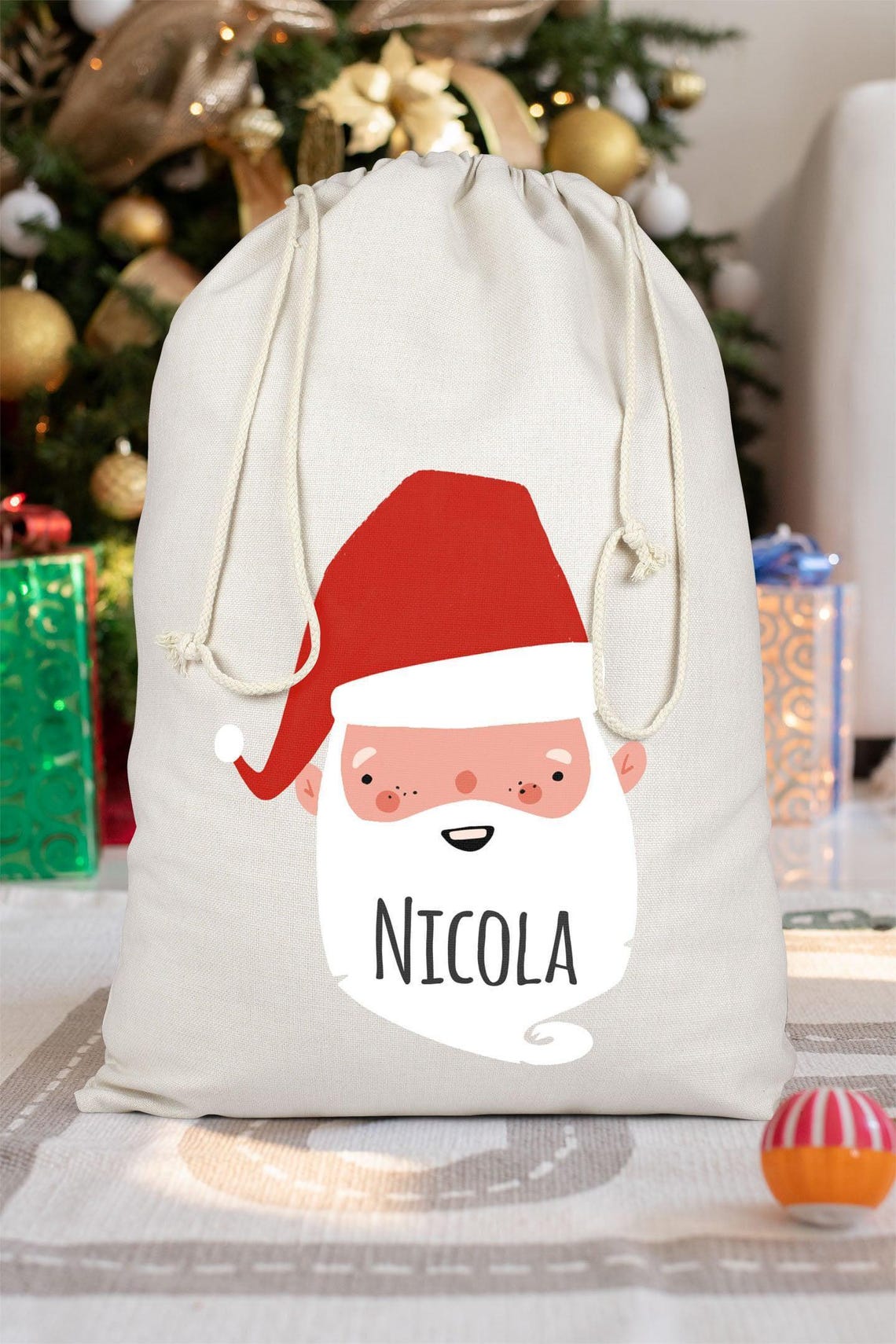 Personalised Santa Sack, Christmas Sack, Child's Christmas Gift Sack ...