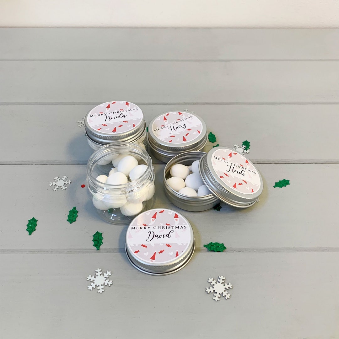 Personalised Christmas Mint Favours, Santa Christmas Mint Tin Table ...