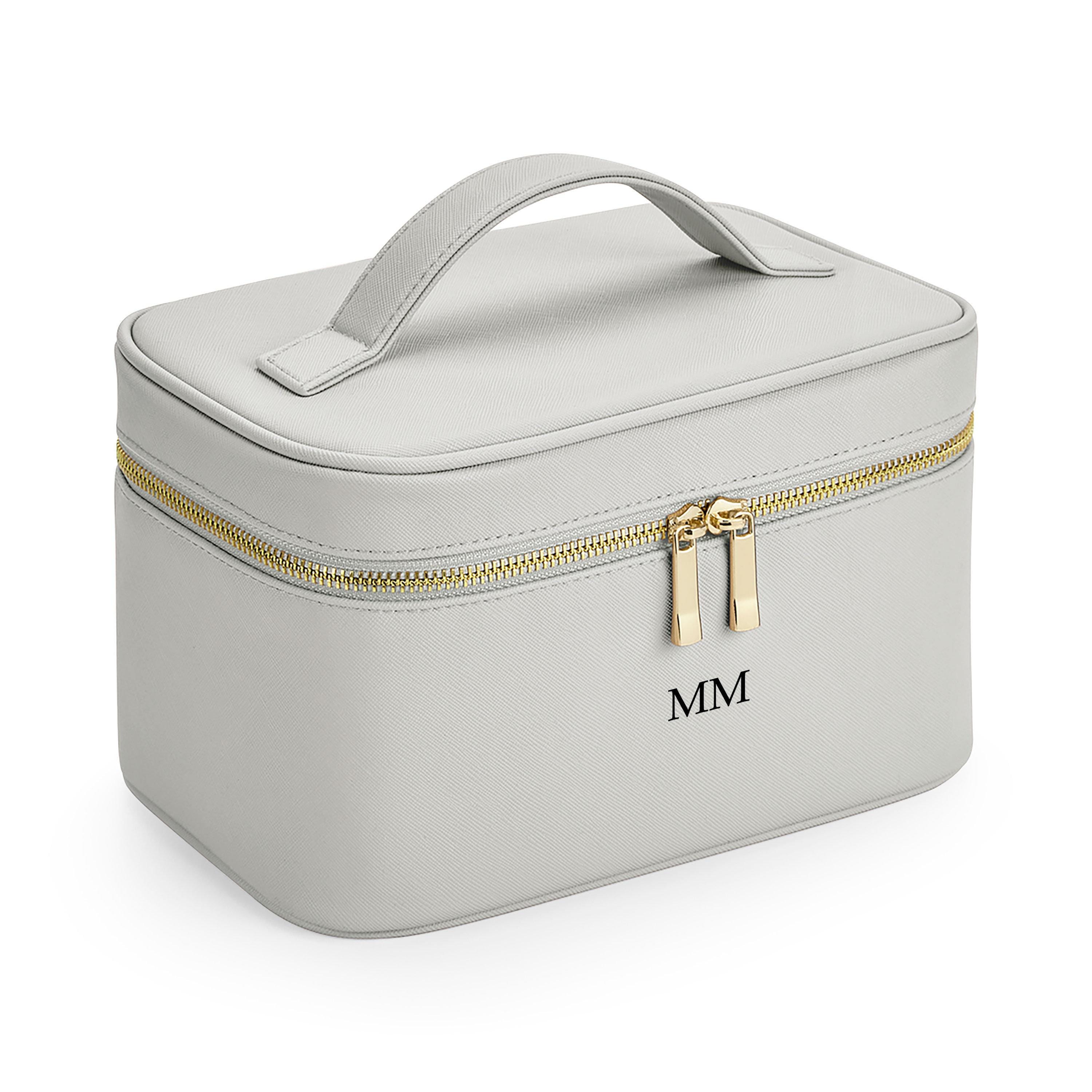 Personalised Makeup Bag, Monogram Initial Cosmetic Bag, Toiletry Bag ...