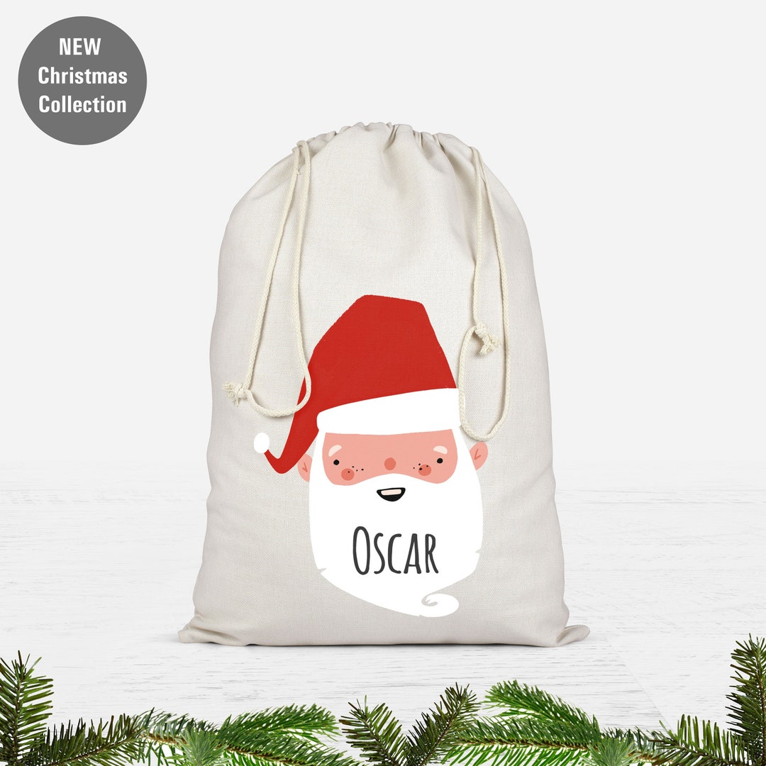 Personalised Santa Sack, Christmas Sack, Child's Christmas Gift Sack ...
