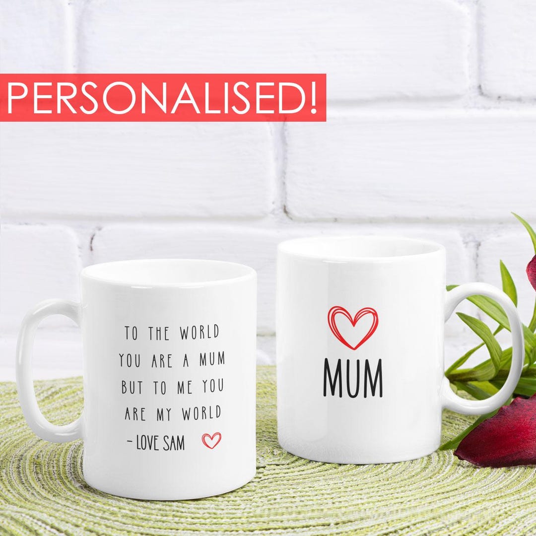 Personalised Mum Mug, Mothers Day Gift for Mum, Sentimental Mug From ...
