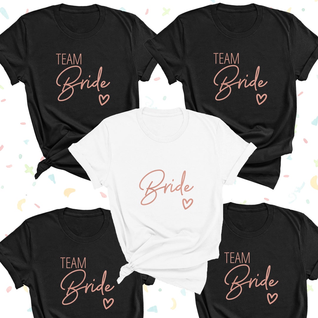 Team Bride Shirts, Bride Shirt, Bride Squad T-shirts, Hen Party T ...