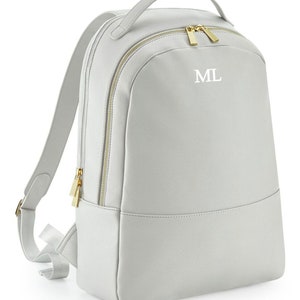 Custom Women Backpack, Personalised Bag With Initials, Faux Leather ...