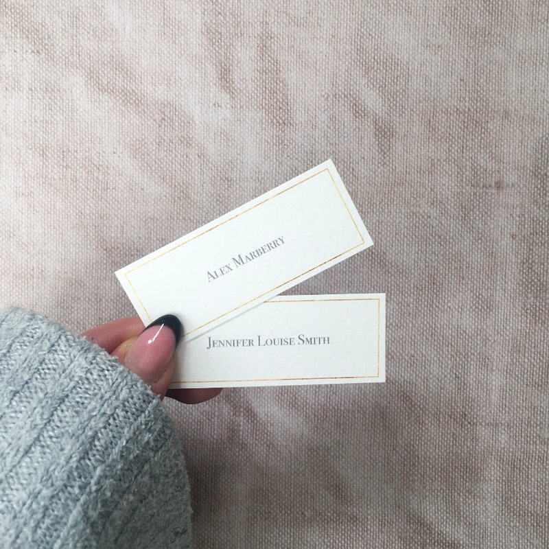 Flat Place Cards - Etsy UK