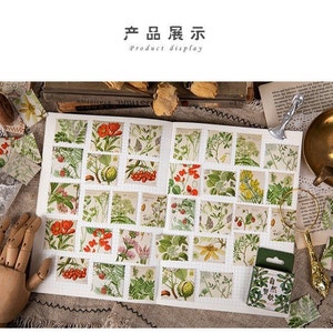46pcs Vintage Flower Stamp Sticker Pack, Journaling,planner,journal ...
