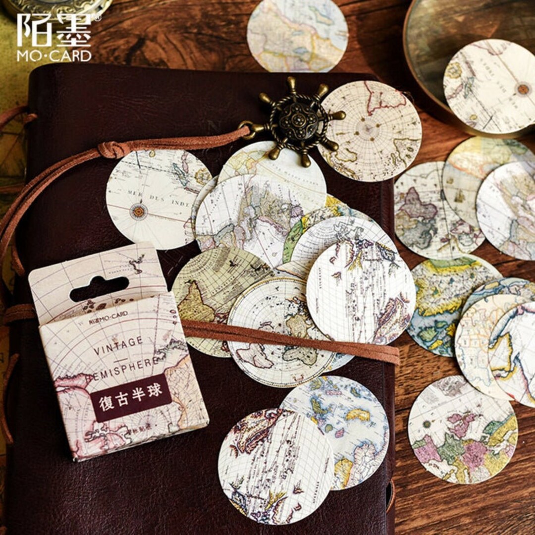 46pcs Map Stickers Pack, Journaling,planner, Journal,diary Stickers ...