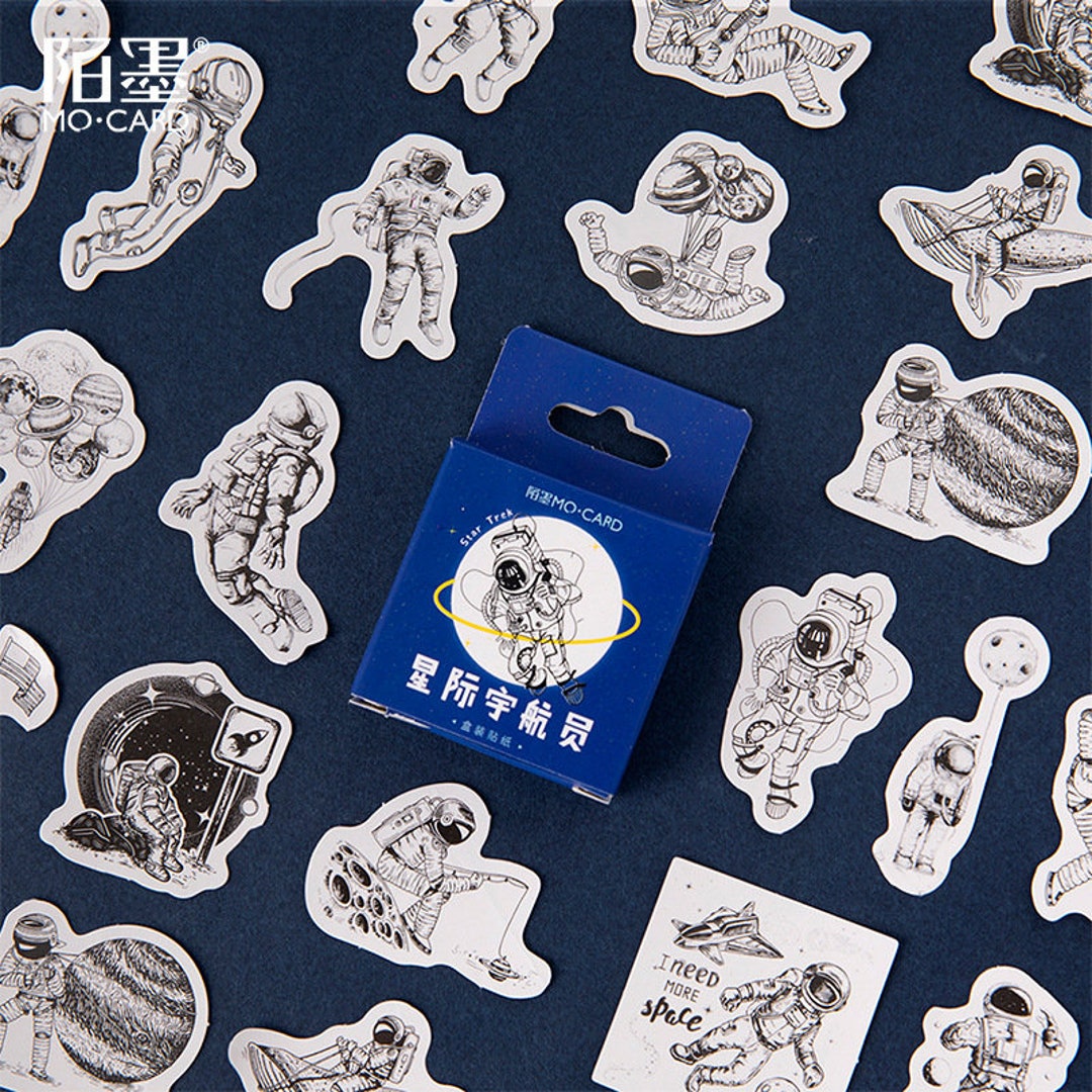 46pcs Astronaut Stickers Pack, Journaling,planner,journal,diary ...