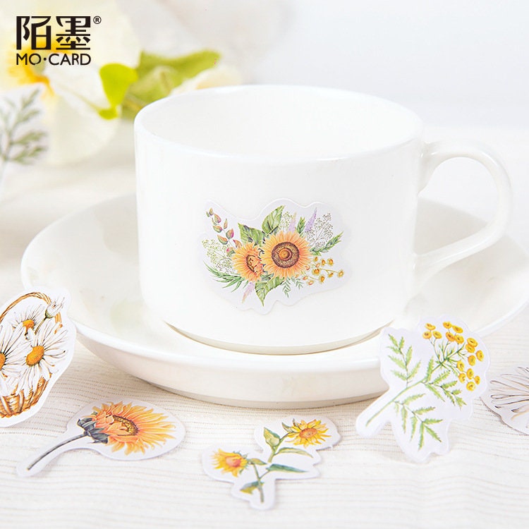 46pcs Daisy Sticker Pack Journalingplannerbullet | Etsy