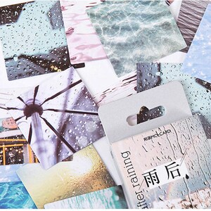 46pcs Water/rain Stickers Pack, Journaling,planner,journal,diary ...