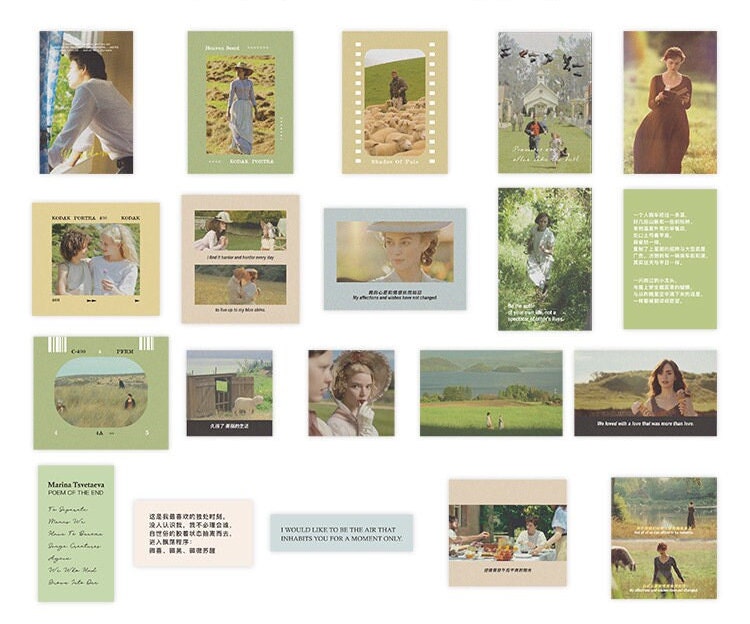 40pcs Vintage Movie College Sticker Pack | Etsy UK