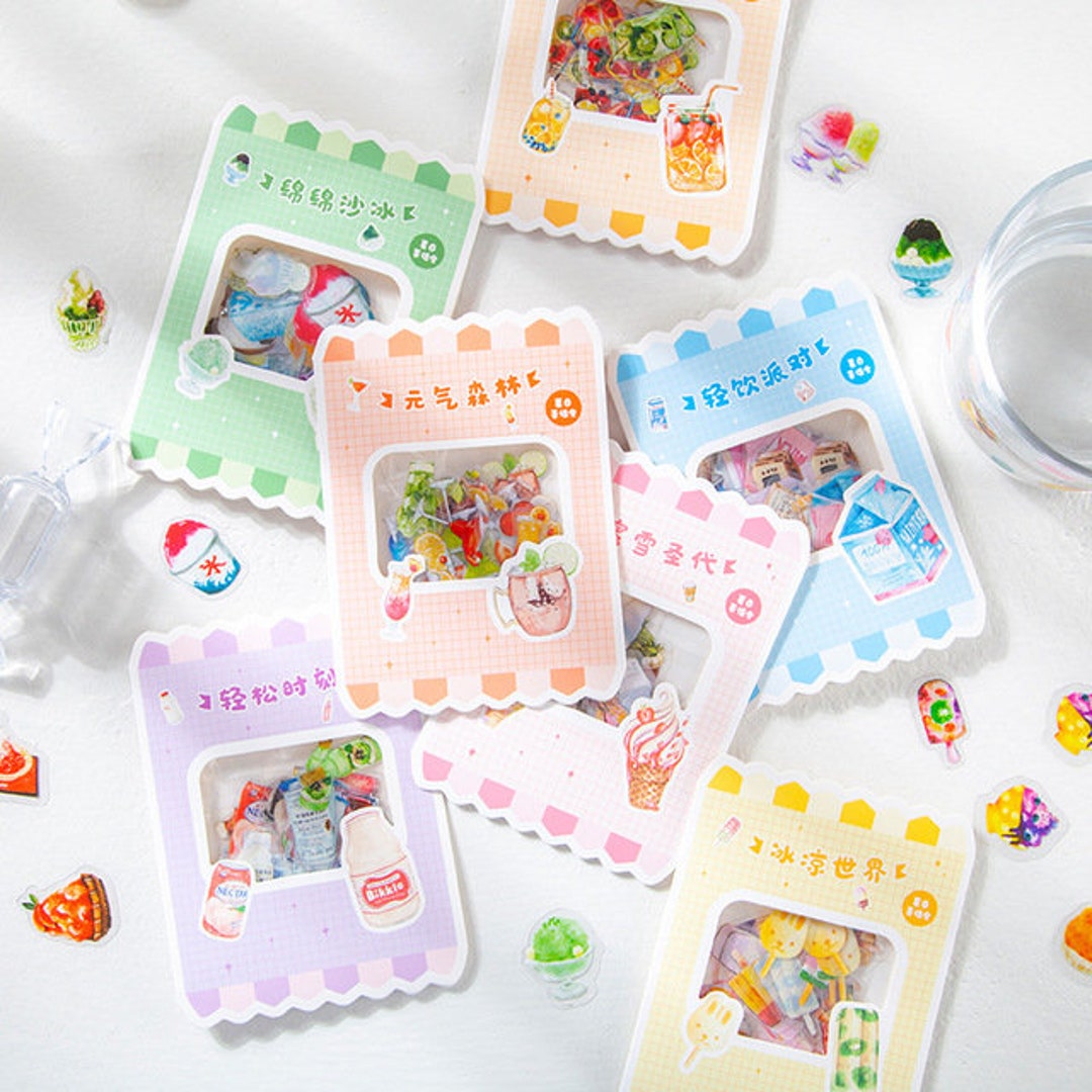 45pcs Vinyl Food Lolly and Drinks Stickers Pack - Etsy