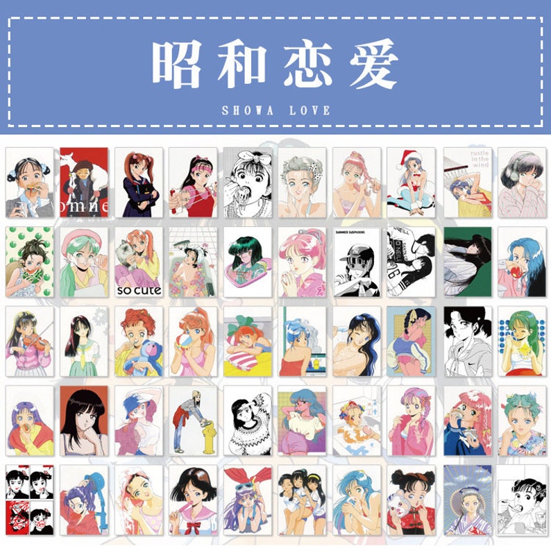 Anime Girl Sticker Book Journalingplannerbullet - Etsy