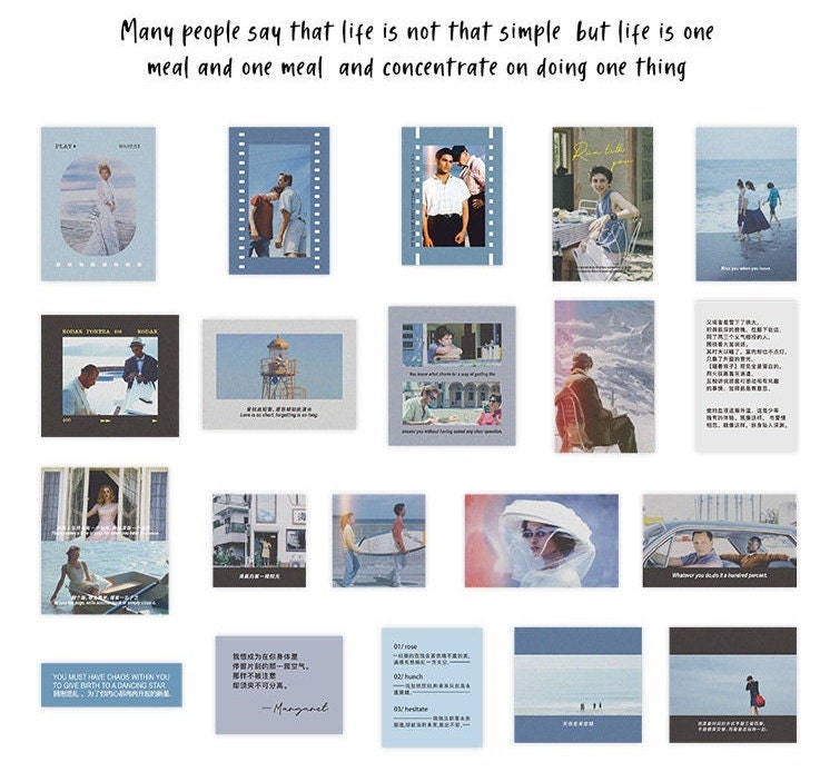 40pcs Vintage Movie College Sticker Pack | Etsy UK