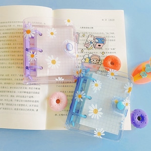 Mini 3 Ringed Daisy Binder ,journal,planner,diary, PVC Cover - Etsy