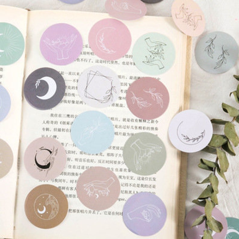 45pcs Moon stickers pack JournalingPlannerbullet | Etsy