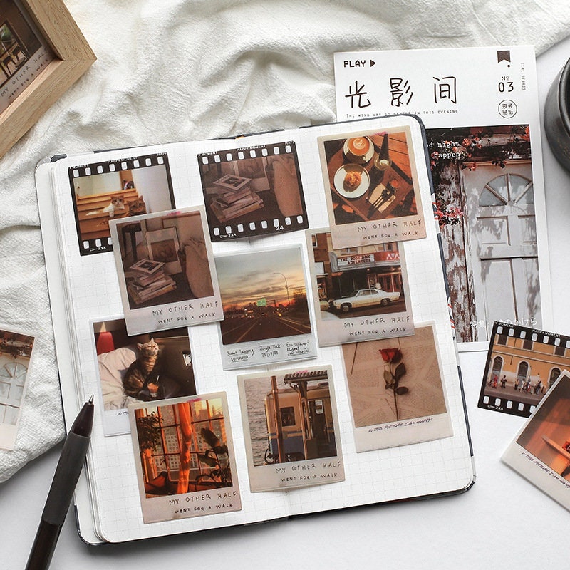 40pcs Collage stickers pack JournalingPlannerbullet | Etsy