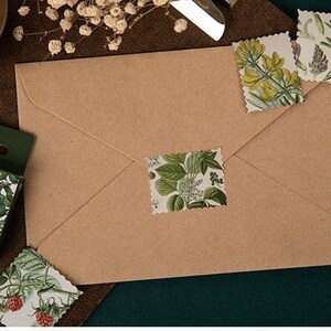 46pcs Vintage Flower Stamp Sticker Pack, Journaling,planner,journal ...
