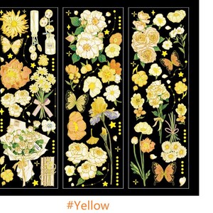 Vinyl Flower Sticker Pack, Journaling,planner, Journal,diary Sticker ...