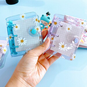 Mini 3 Ringed Daisy Binder ,journal,planner,diary, PVC Cover - Etsy