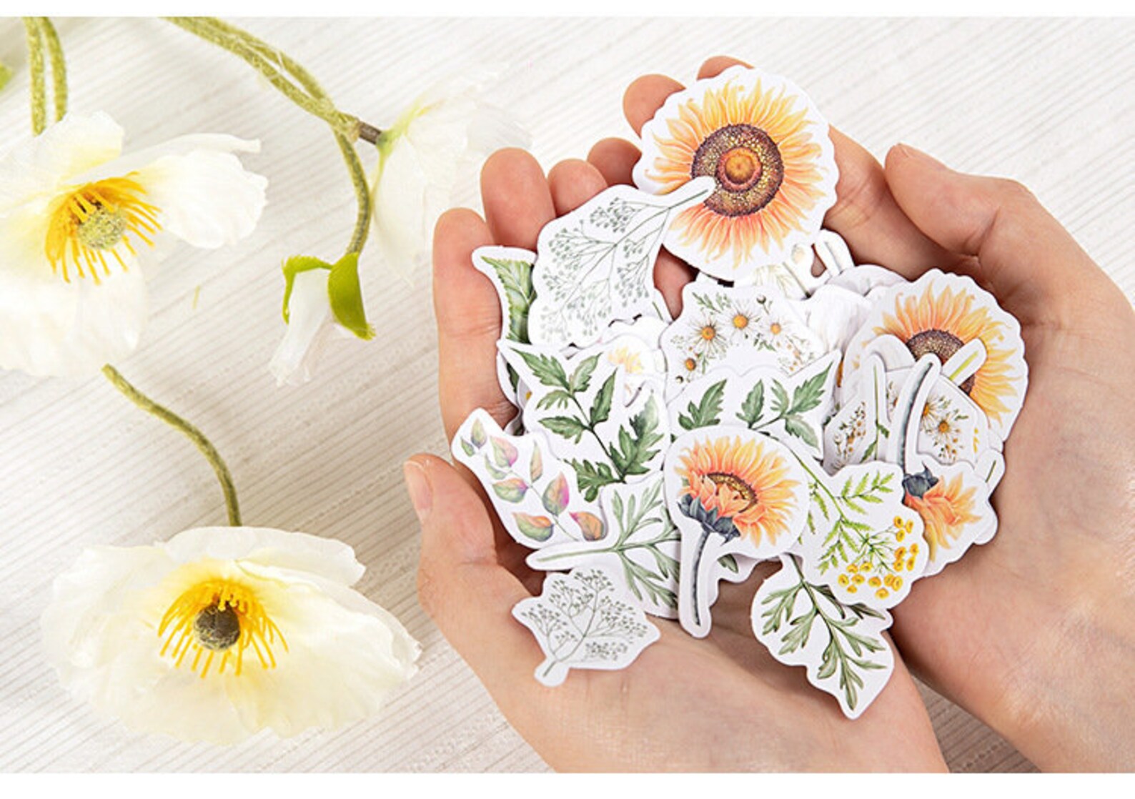 46pcs Daisy Sticker Pack Journalingplannerbullet | Etsy