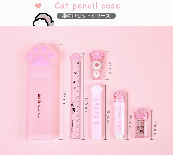 6pcs Kawaii Cat Paw Stationery Set School Supply Gift Set - Etsy