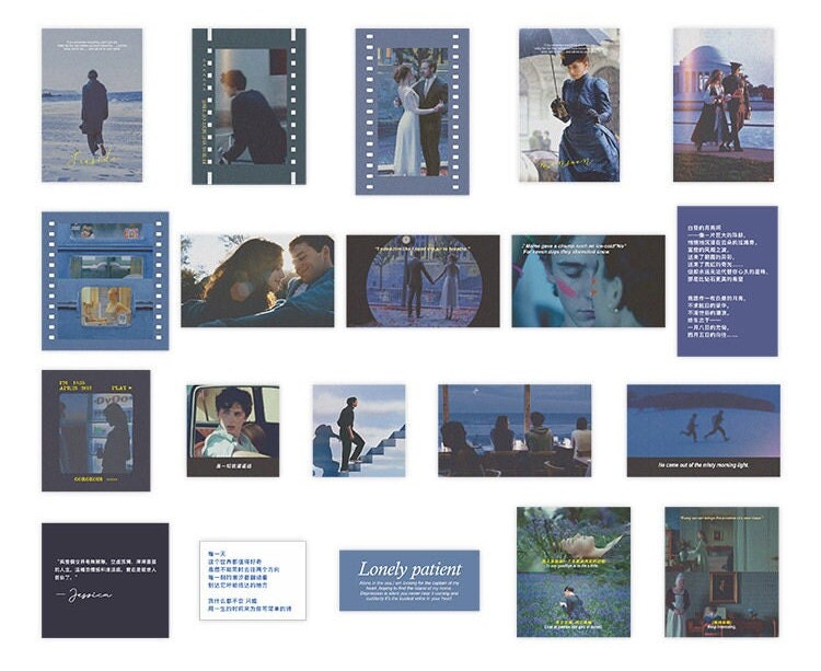 40pcs Vintage Movie College Sticker Pack | Etsy UK