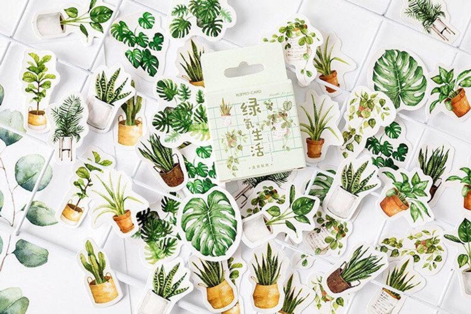 45pcs Potted Plants Stickers Pack Journalingplannerbullet - Etsy