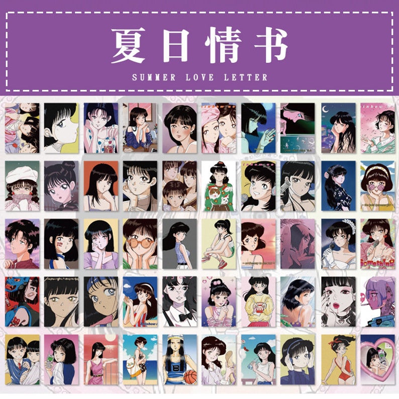 Anime Girl Sticker Book Journalingplannerbullet - Etsy