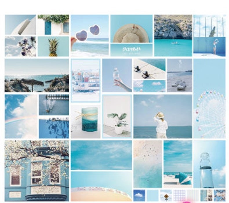 70pcs collage/scenery sticker pack JournalingPlannerbullet | Etsy