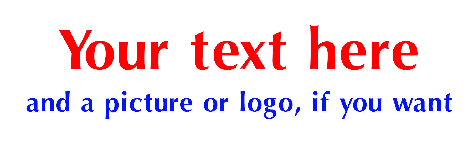 Bumper Sticker Create Your Own YOUR TEXT HERE - Etsy