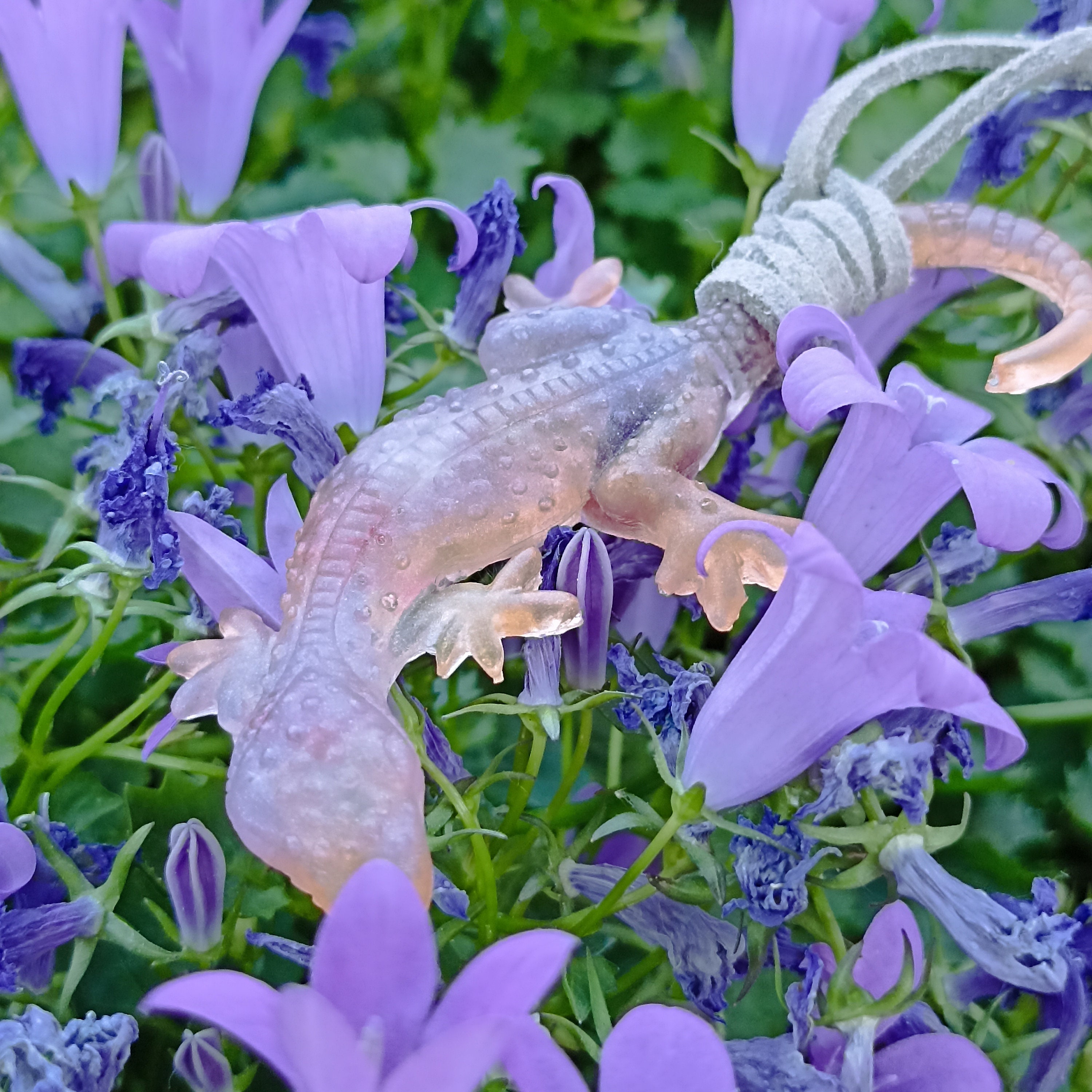 Candy Lizard Necklace Epoxy Resin Lizard Animal Pendant Forest Amulet ...