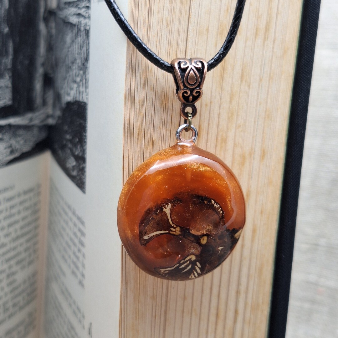 Pinecone Slice Pendant Mysterious Pendant Woods Amulet Dark Magic ...